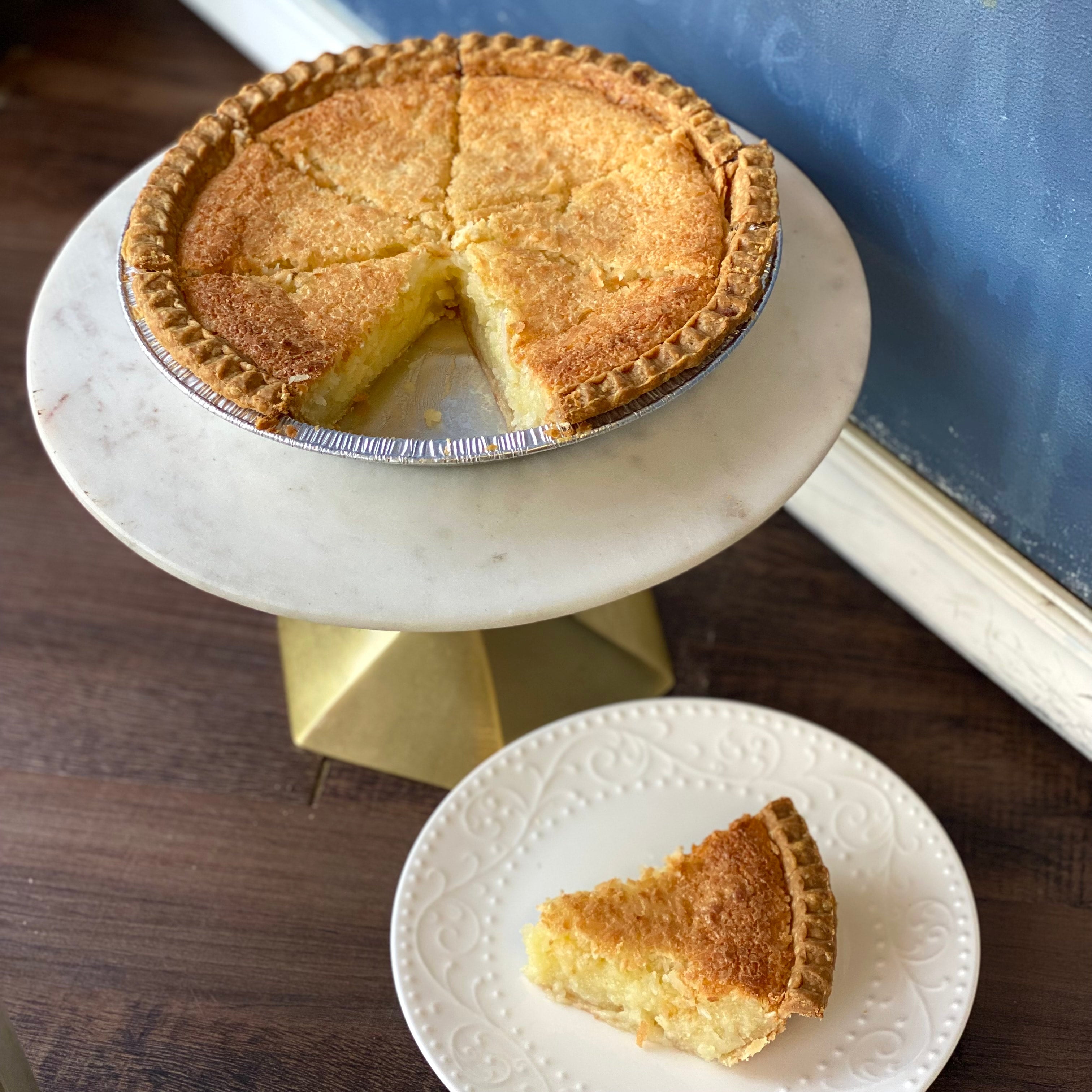 9" Coconut Custard Pie (Pre-Order) | Double Batch Bakery