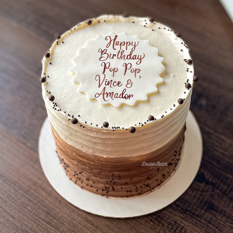 Custom Fondant Plaque | Double Batch Bakery | Online Bakery