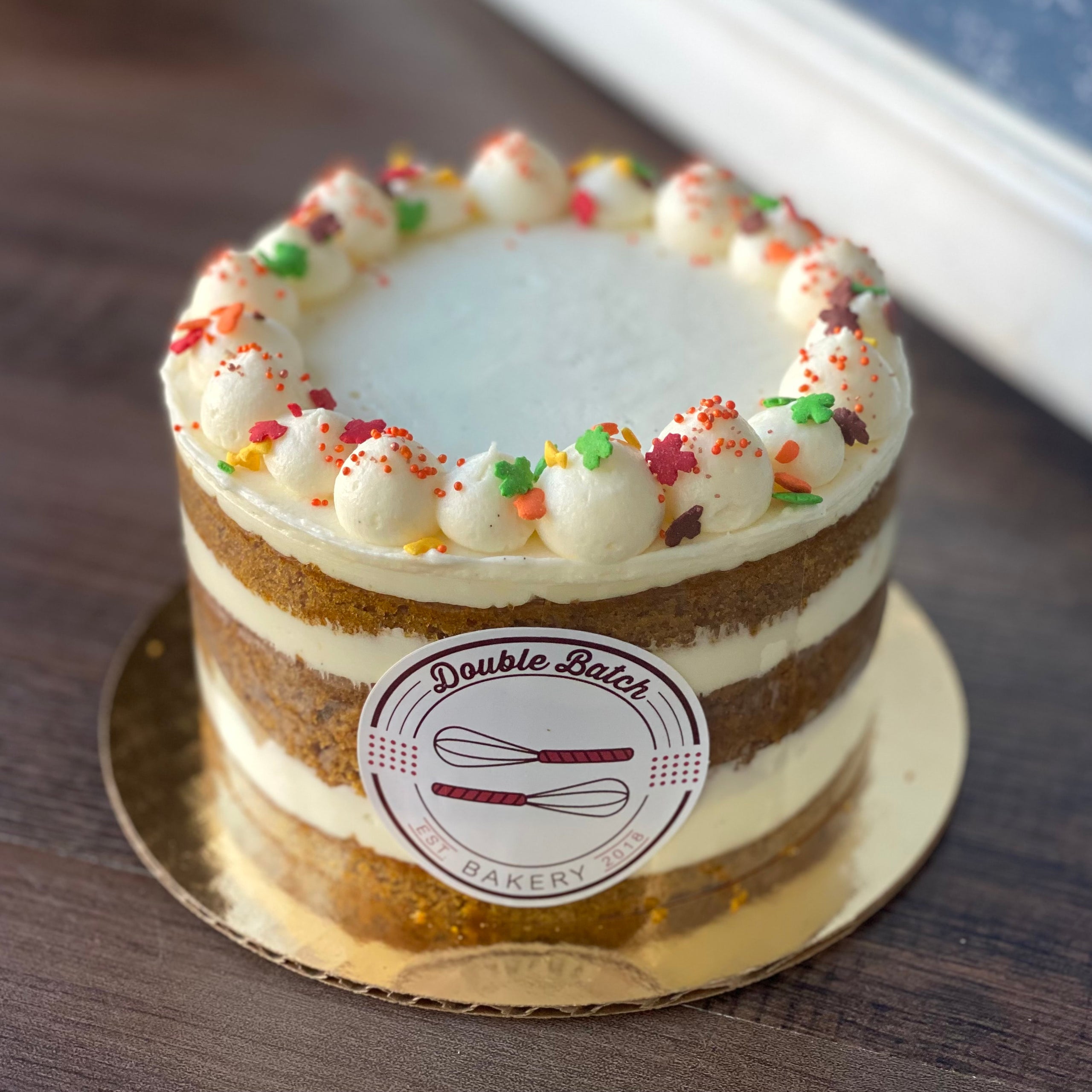 6" Pumpkin Cream Cheese Layer Cake (Pre-Order) | Double Batch Bakery ...